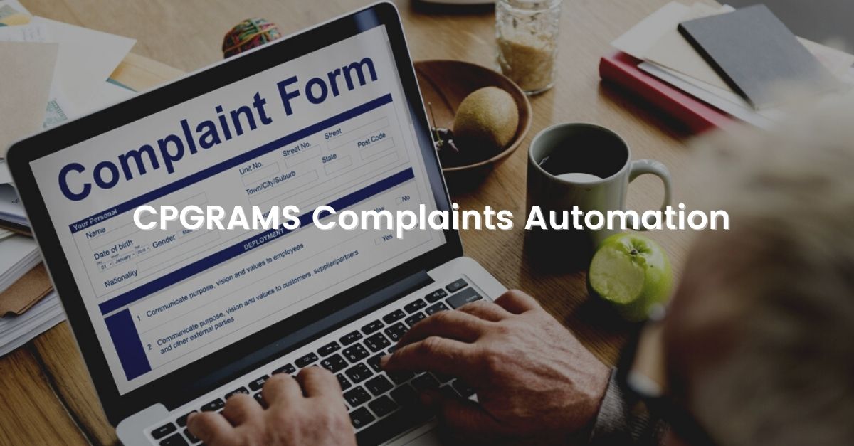 CPGRAMS Complaints Automation case study | Featsystems